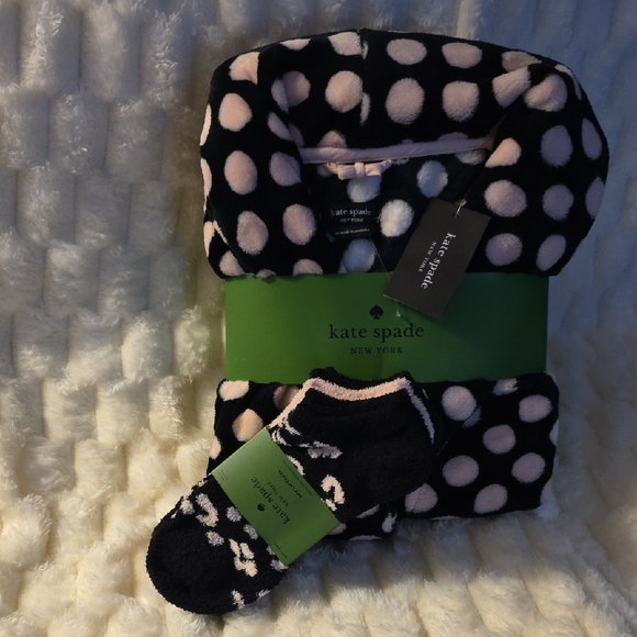 kate spade | Intimates & Sleepwear | Nwt Kate Spade Black And Pink ...